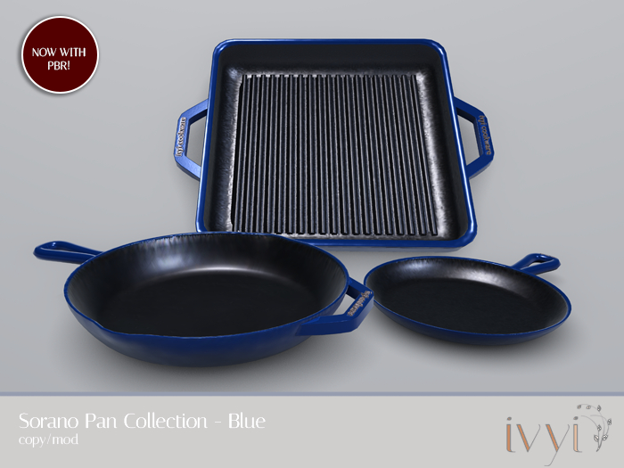 Second Life Marketplace - ivyi - Sorano Pan Collection - Blue Pack