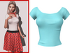 Second Life Marketplace - Dottie Top (Robin Blue) - LaraX, PetiteX ...