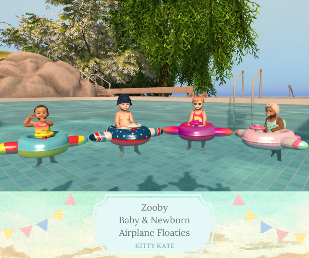 Second Life Marketplace - {KK} Zooby Airplane Floaty Set - zooby baby ...