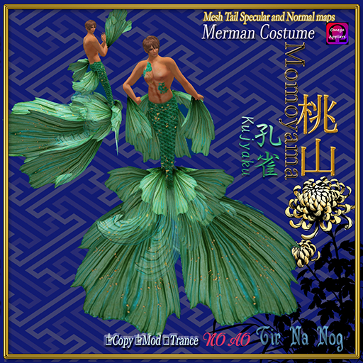 Second Life Marketplace - **TNN**Merman costume =Momoyama= kujyaku