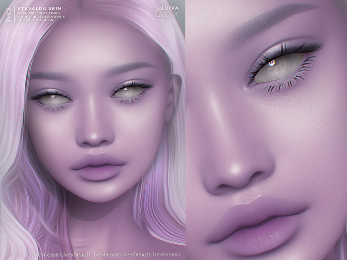 Second Life Marketplace - IVES - LeLU EvoX - Etevalda Skin - #FATPACK ...