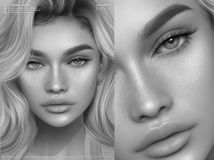 Second Life Marketplace - IVES x LeLU EvoX - Tara Skin - #DEMOS