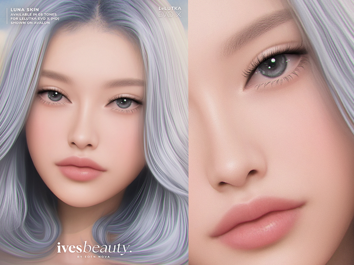 Second Life Marketplace - IVES - Luna Skin (EvoX) - #FATPACK