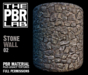 Second Life Marketplace - The PBR Lab - Stone Wall 02 - PBR Material ...