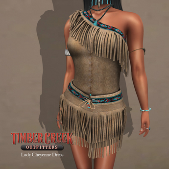 Second Life Marketplace - [Timber Creek] Lady Cheyenne Dress-Rawhide