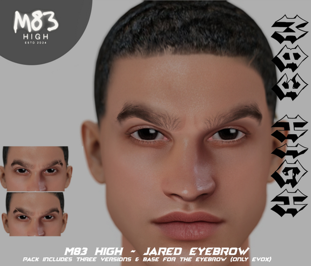 Second Life Marketplace - M83 HIGH - JARED EYEBROWS (EVOX)