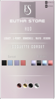 Second Life Marketplace - EUTHA - DEMO Coquette Corset FATPACK