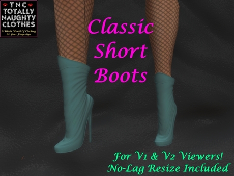 Second Life Marketplace - TNC Classic Short Boot - Persian Green