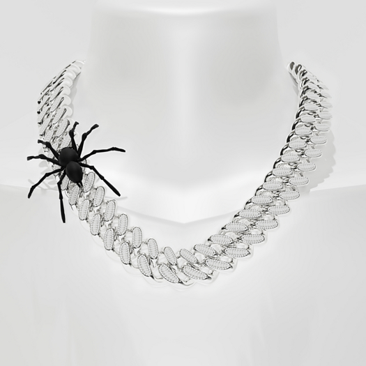 Second Life Marketplace - COCAINE. SPIDER CUBAN LINK CHAIN - PLATINUM