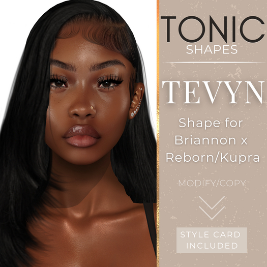 Second Life Marketplace - TONIC - Tevyn Shape - For Lelutka Briannon x ...