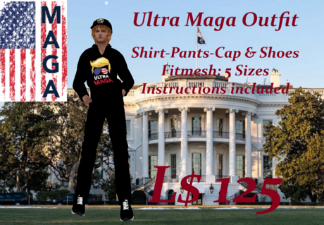 Second Life Marketplace - Ultra MAGA Outfit-Male