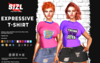 Second Life Marketplace - SIZL EXPRESSIVE TEE - REBORN [UNPACK]