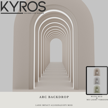 Second Life Marketplace - KYROS - ARC BACKDROP