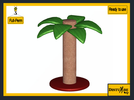 Second Life Marketplace - ::DisturbeD:: Palm Tree Cat Scratching Post ...