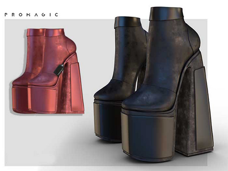 Second Life Marketplace - PROMAGIC Prem Boots-Chestnut