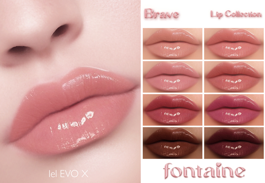 Second Life Marketplace - Fontaine Cosmetics - Brave Lips Collection - DEMO