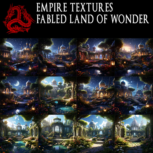 Second Life Marketplace - EMPIRE TEXTURES - fabled land of wonder BLUE ...