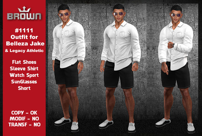Second Life Marketplace - 1111 Outfit Belleza Jake & Legacy Athletic ...