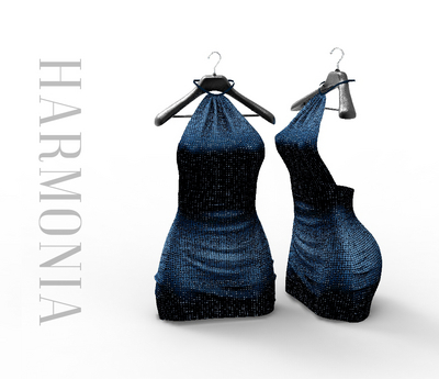 Second Life Marketplace - Navy Sequence Precious Dress LaraX