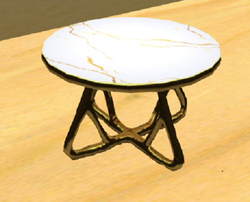 Second Life Marketplace - HJ-Round Marble End Table