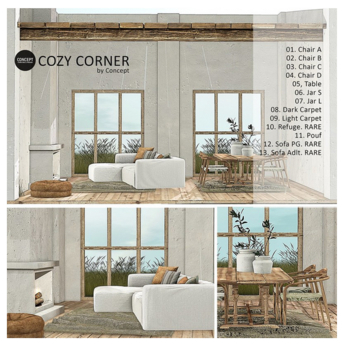 Second Life Marketplace - Concept}10. COZY CORNER. REFUGE. RARE