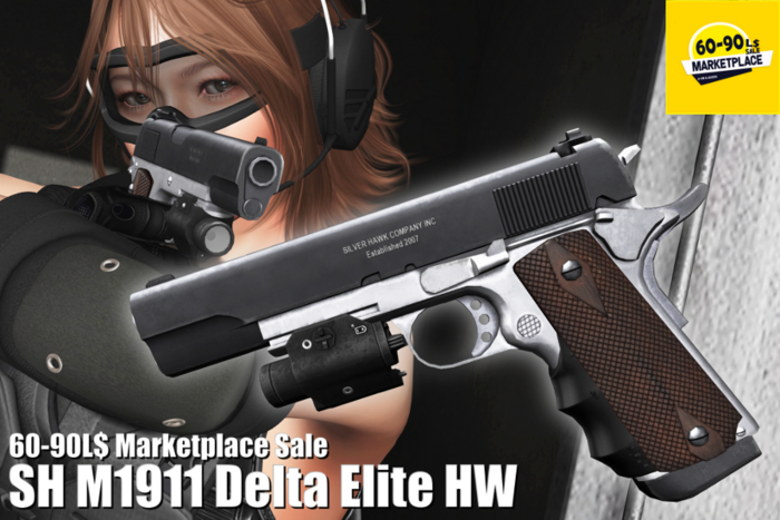 Second Life Marketplace - SH M1911 Delta Elite HW [SG] F (Unpack)