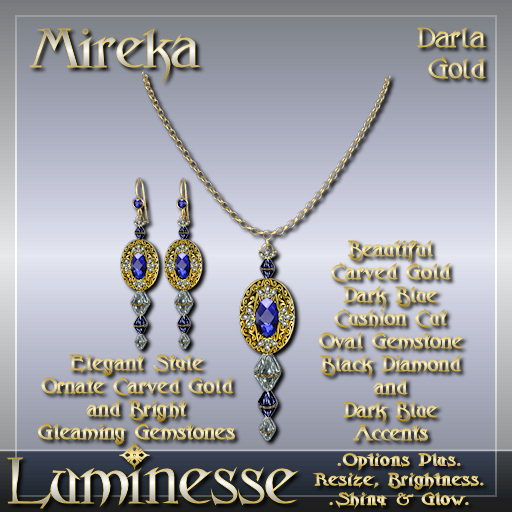 Second Life Marketplace - MIREKA Darla Necklace & Earrings Set OP ...