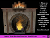 Second Life Marketplace - Sunora Stone Keyhole Fireplace