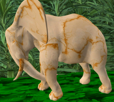 Second Life Marketplace - ZJ'S SIMBA ELEPHANT SAND MARBLE WITH COPPER ...