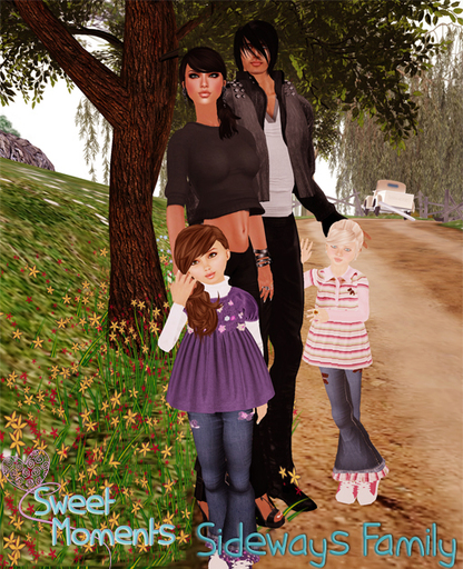 Second Life Marketplace - Family Poses: *Sweet Moments* Sideways Family