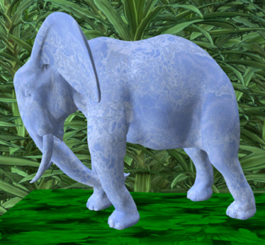 Second Life Marketplace - ZJ'S SIMBA ELEPHANT BLUE MARBLE COPY ONLY ...