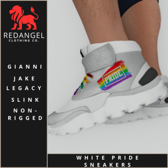 Second Life Marketplace - White Pride Sneakers