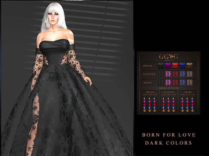 Second Life Marketplace - GGVG BORN FOR LOVE DARK COLORS