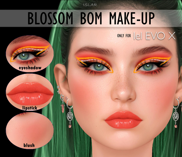 Second Life Marketplace - ::Islar:: Blossom BOM make-up lelutka EVOX ONLY