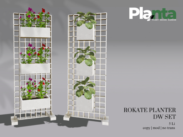 Second Life Marketplace - Planta - Rokate Planter DW Set