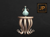 Second Life Marketplace - 6. Raindale - Shellspire table and bottle