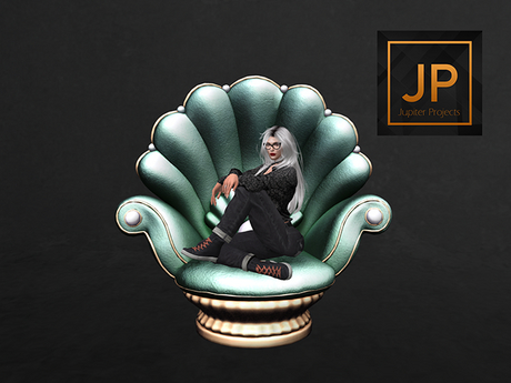 Second Life Marketplace - 2. Raindale - Shellspire armchair (teal)