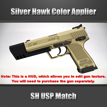 Second Life Marketplace - SH RP Prop Gun - USP Match
