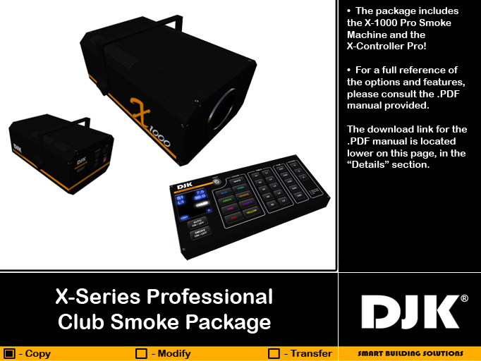 Second Life Marketplace - DJK -- X-Series Pro Club Smoke Package