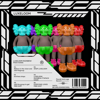 Second Life Marketplace - LUXELOOM:KAWS STATUE RAINBOW FATPACK