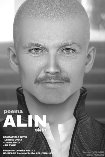 Second Life Marketplace - DEMO - poema - Alin Skin (wear to unpack)