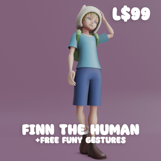 Second Life Marketplace - Finn The Human Avatar