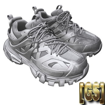 Second Life Marketplace - [GS] Balenciaga Track Runners SILVER