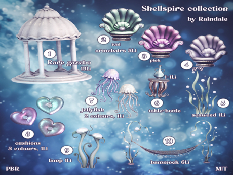 Second Life Marketplace - Raindale - Shellspire - Full Set