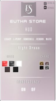 Second Life Marketplace - EUTHA - Night Dress FATPACK
