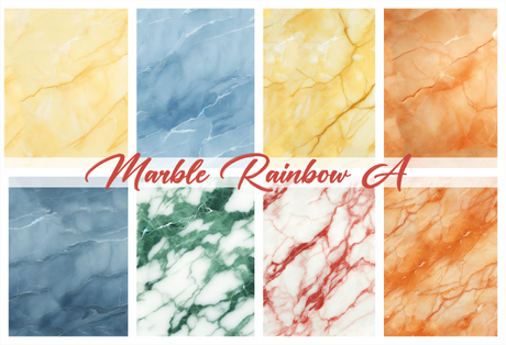Second Life Marketplace - WA Luxurious Rainbow Marble A - 8 seamless textures