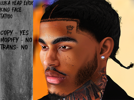 Second Life Marketplace - Stretch// King Face Tat Evo X
