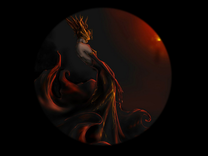 Second Life Marketplace - "Phoenix #3" Framed Wall Art