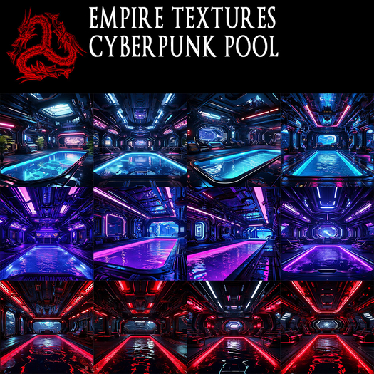 Second Life Marketplace - EMPIRE TEXTURES - cyberpunk pool