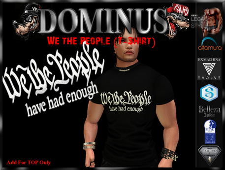 Second Life Marketplace - ~DOMINUS~We the People (T-Shirt) July 4th (ADD)